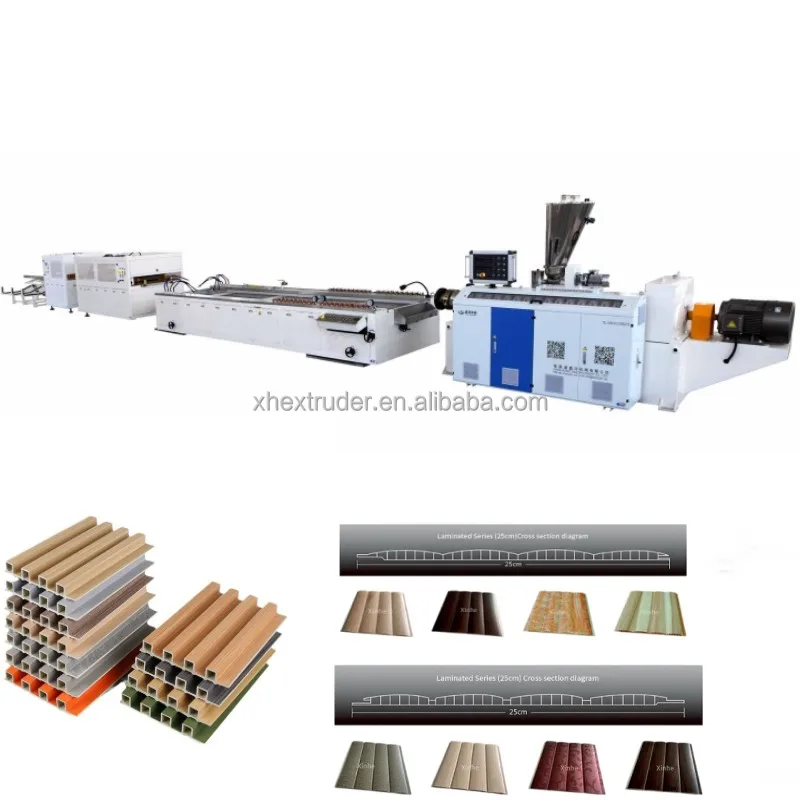 laminating WPC PVC wall cladding panel machinery PVC wall panel machine ...