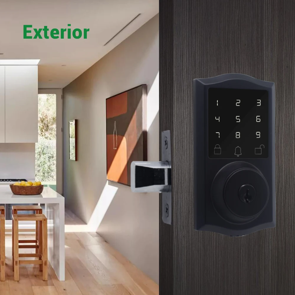 Touch-screen Keypad Smart Electronic Classical Deadbolt Door Lock For ...