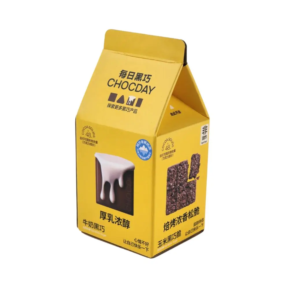 Custom Corrugated Milk Box Shape Paper Packaging Box Special Custom ...