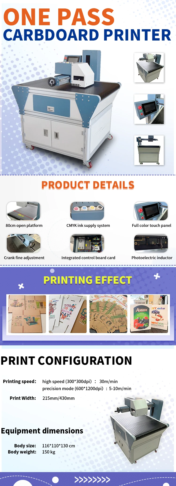 New Single Pass Printer Corrugated Carton Box Digital Printing Machine ...