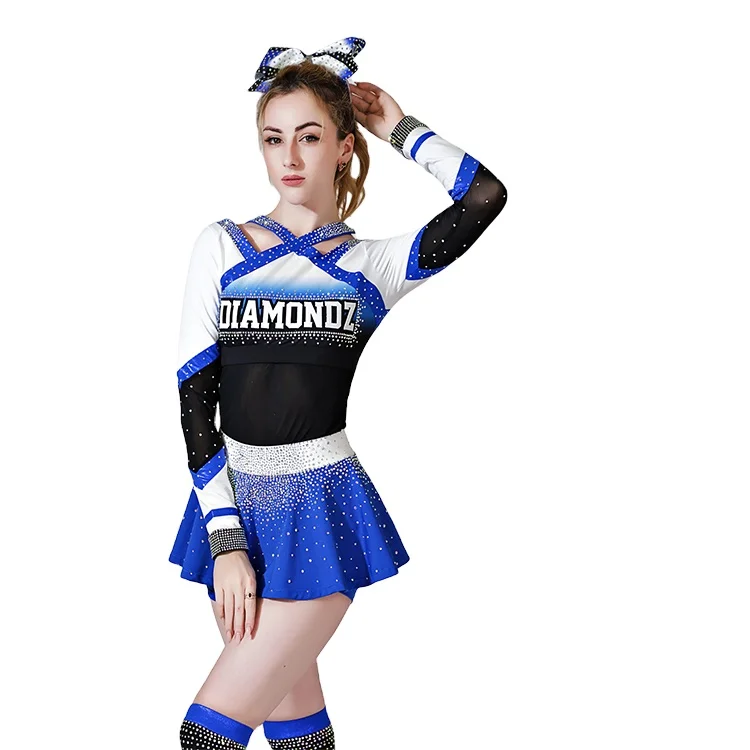 Team Cheerleading Uniforms Rhinestone Cheerleading Uniforms Design Logo ...
