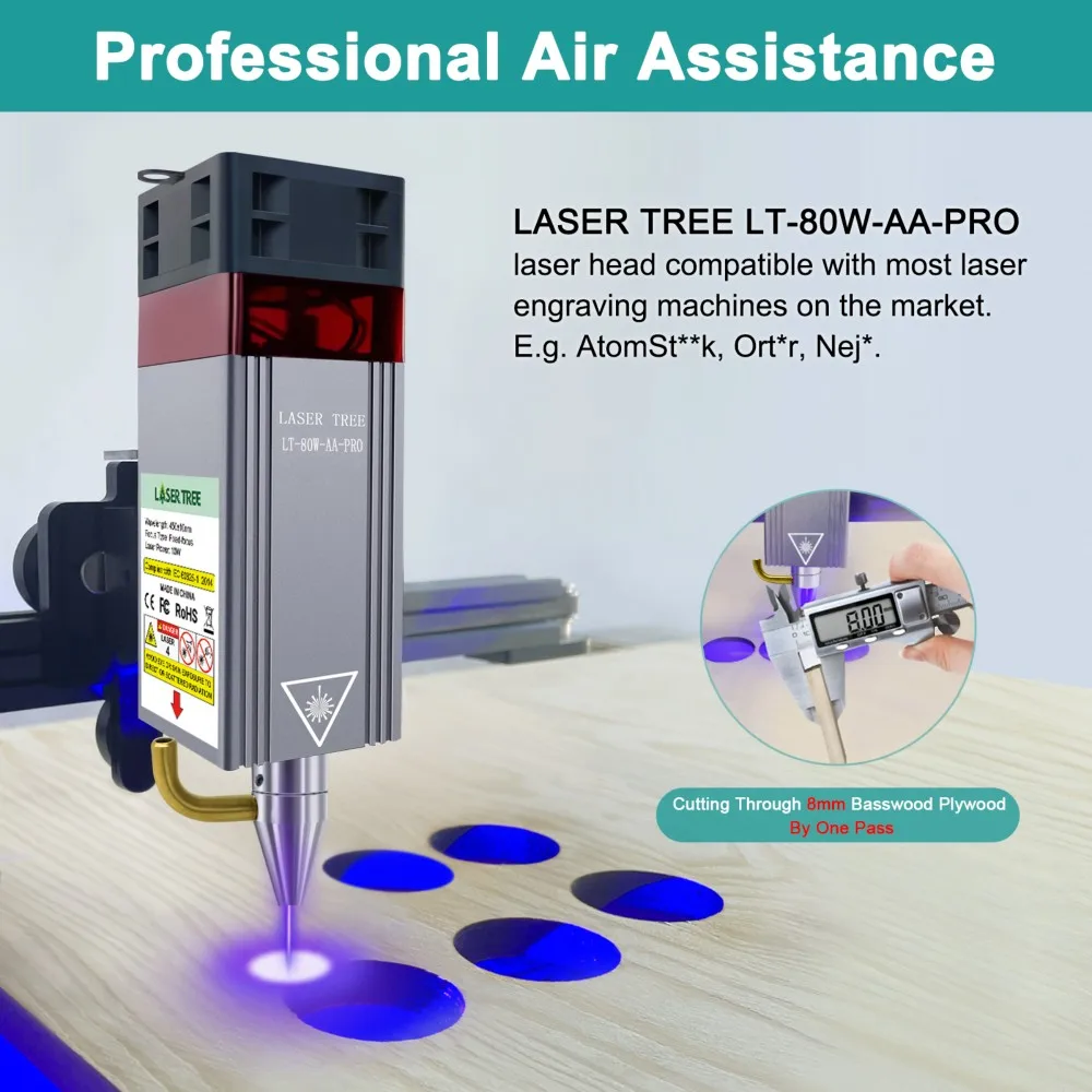 LASER TREE 10W Blue Light Module for Smart Engraving Tools