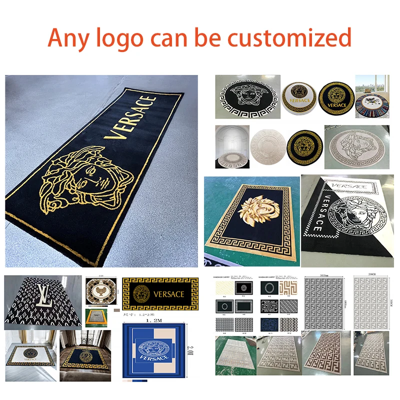 Hand Tufting Special Shape New Custom Design Logo Rug Commercial ...