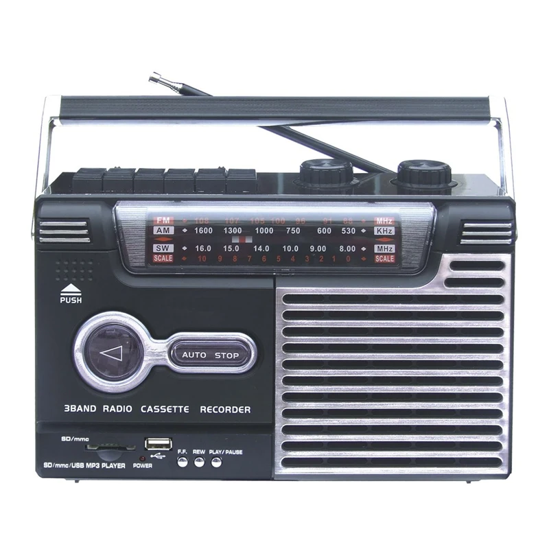 Mini Radio Cassette Player with AM/FM/SW 3BAND RADIO