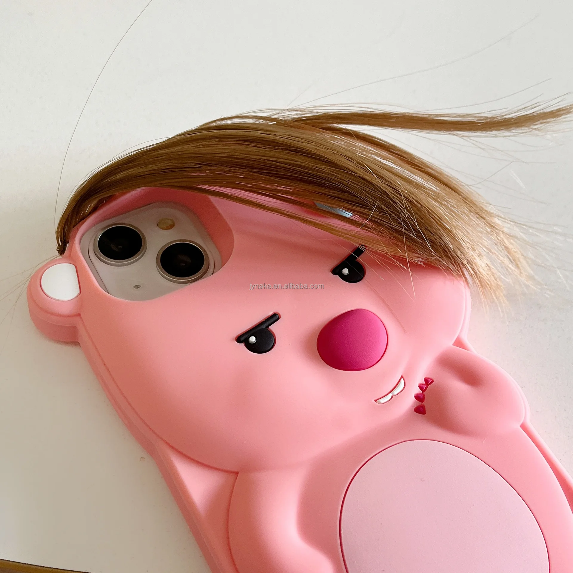 Cute Cartoon Skew Bangs Small Beaver Silicone Shell Protective ...
