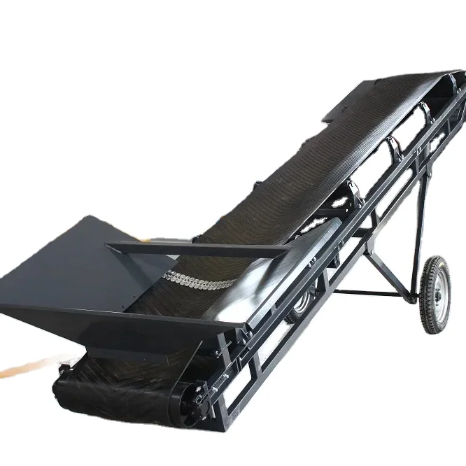 Portable Belt Conveyor Mobile Stacker 6 Meters Long Conveyor Piling ...