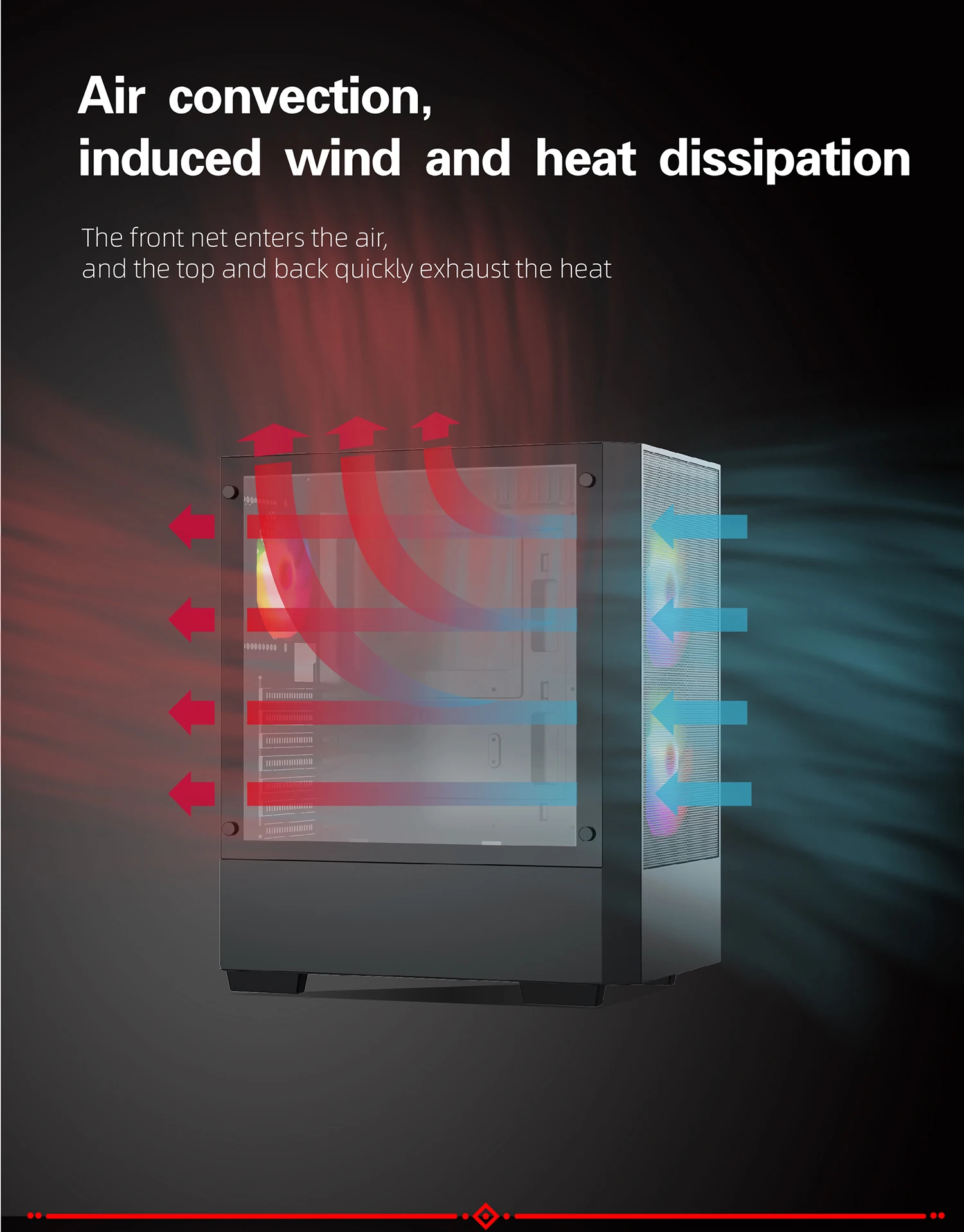 New Design Game PC Case ATX Casing USB3.0 Tempered Glass