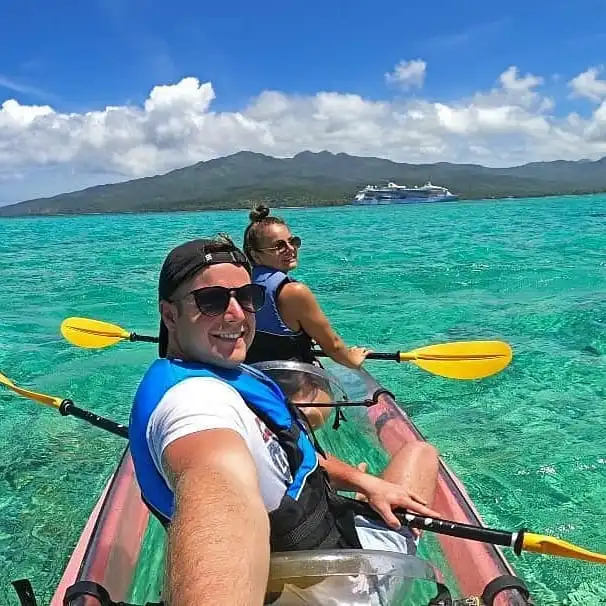 Clear Glass Kayak - Transparent Boat for Fishing & Tours