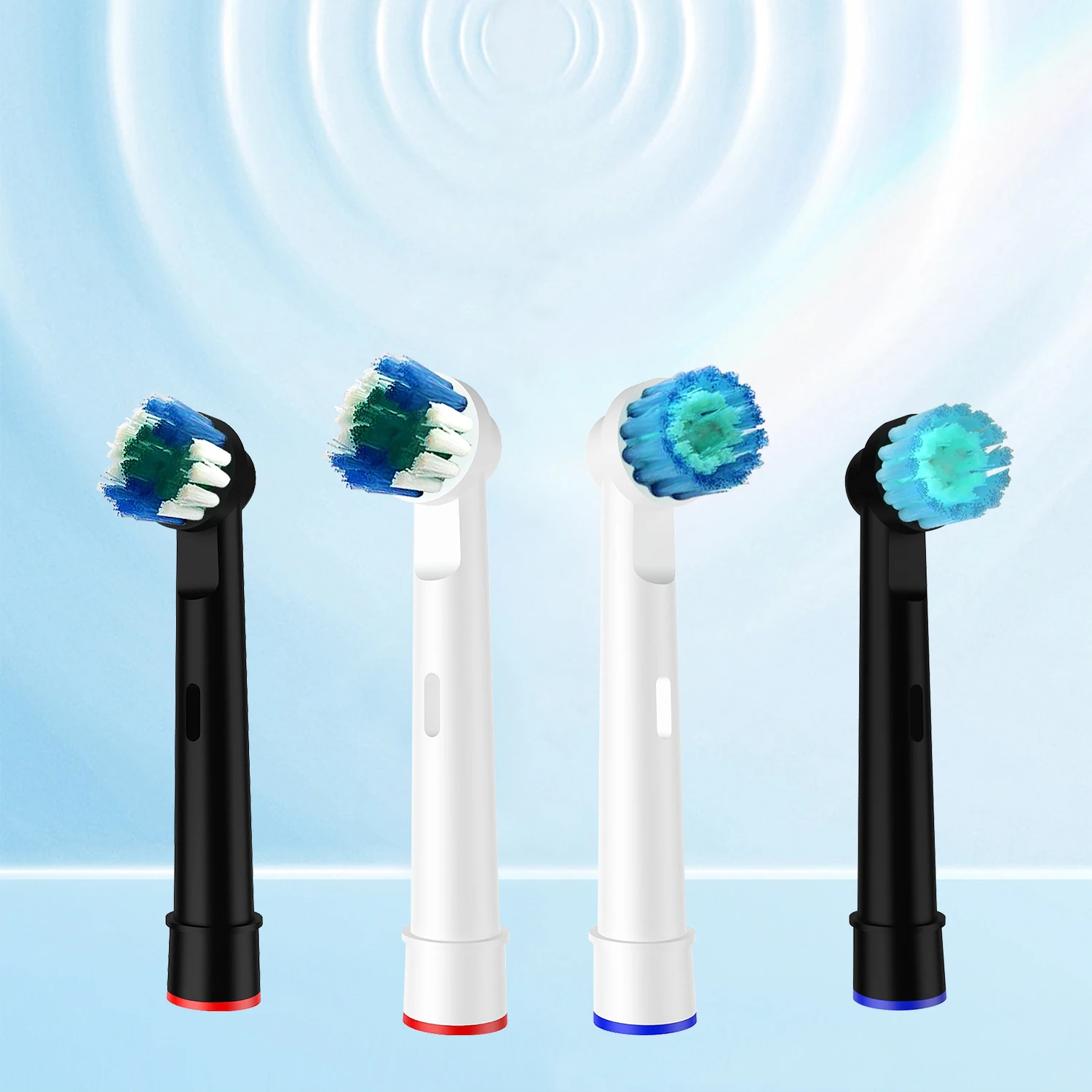 Black Color Electric Toothbrush Accessories Replacement Rotary ...