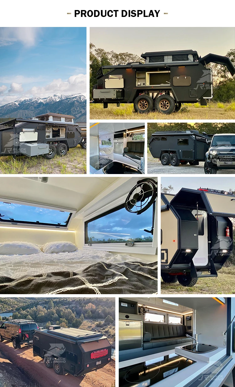 Camper Trailers Moto Karavan Black Series Camper Trailer Camping ...