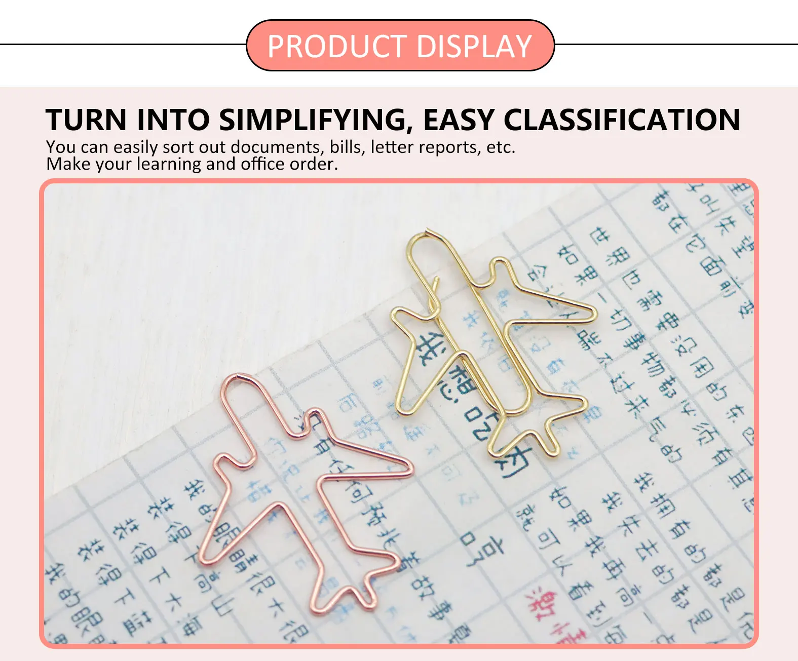 Airlines Craft Promotional Gifts Metal Airplane Shape Paper Clips ...