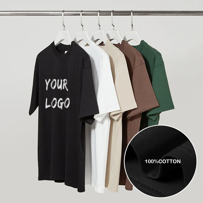 Wholesale Custom Printing Heavyweight Drop Shoulder T-shirts