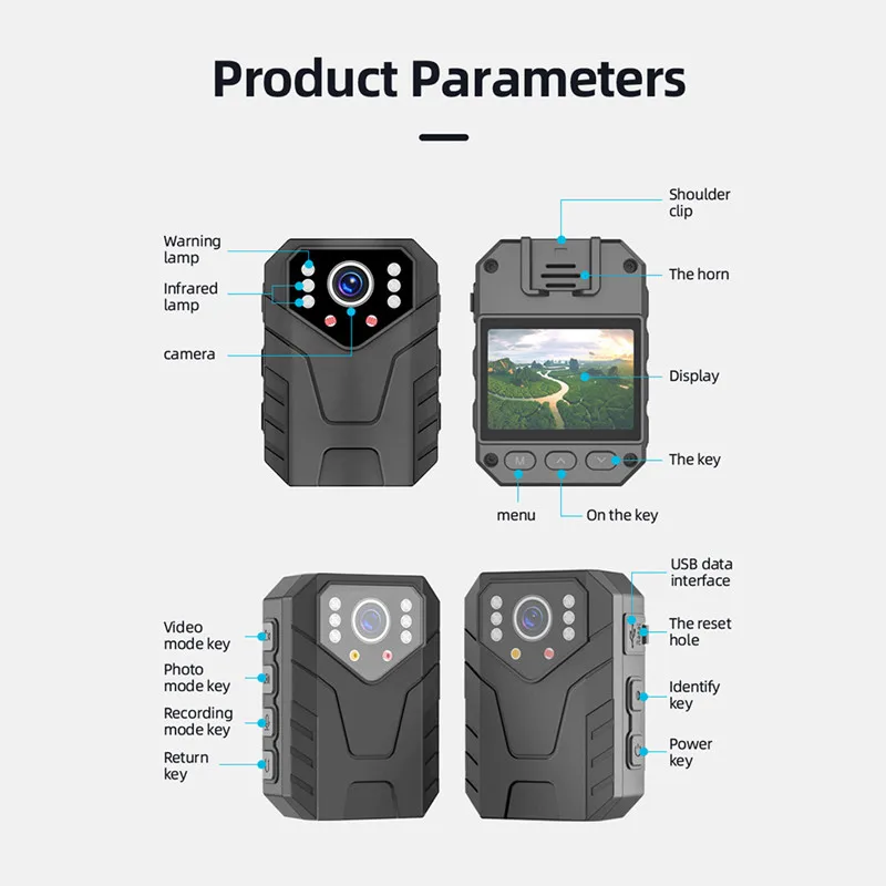 Personal Body Camera With Audio And Video Recording Wearable Camera ...