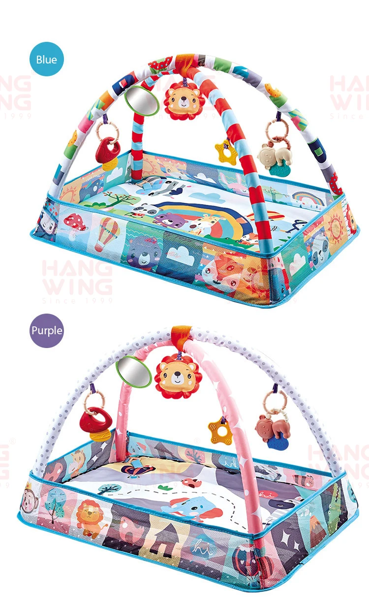 HW Infant Toys - Baby Play Gym Mats with Animal Theme