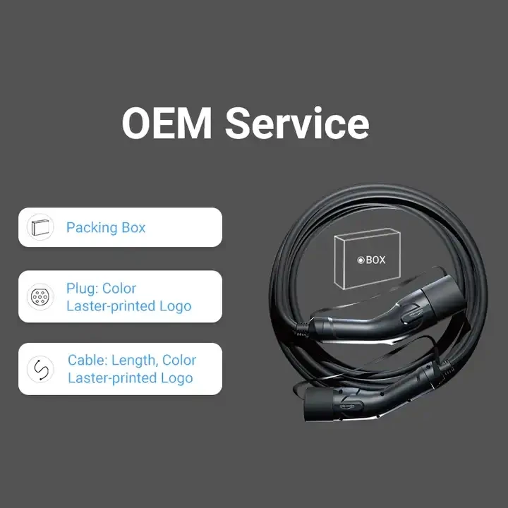 Portable Ac 1phase 16a 3phase 32a Mode 2 Type 2 To Gbt Charging Cable ...