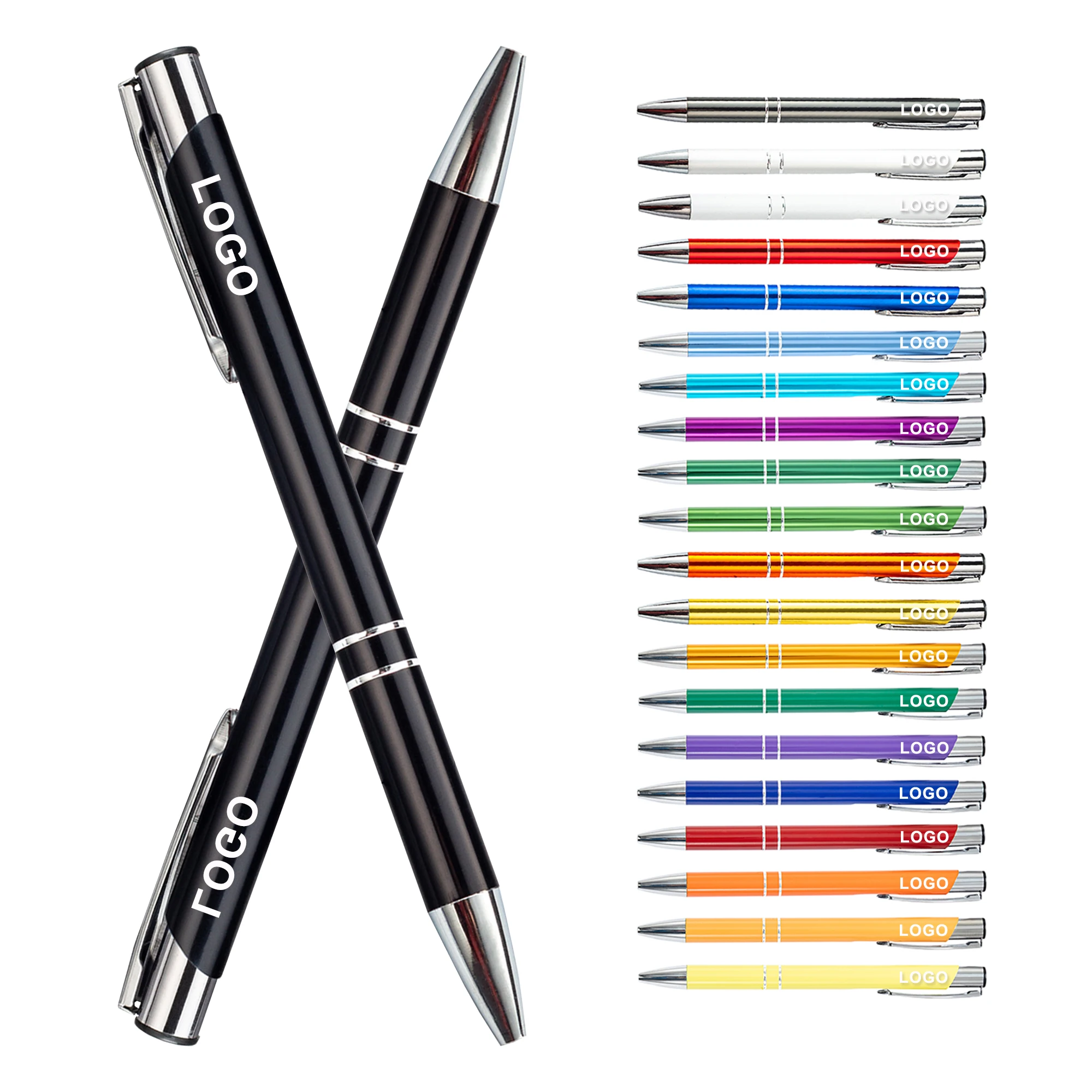 Cheap Multicolored Rubber Coated Ballpoint Pens for Promotions
