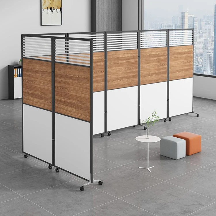 Assemble on Site Freestanding Office Partition - Movable Divider