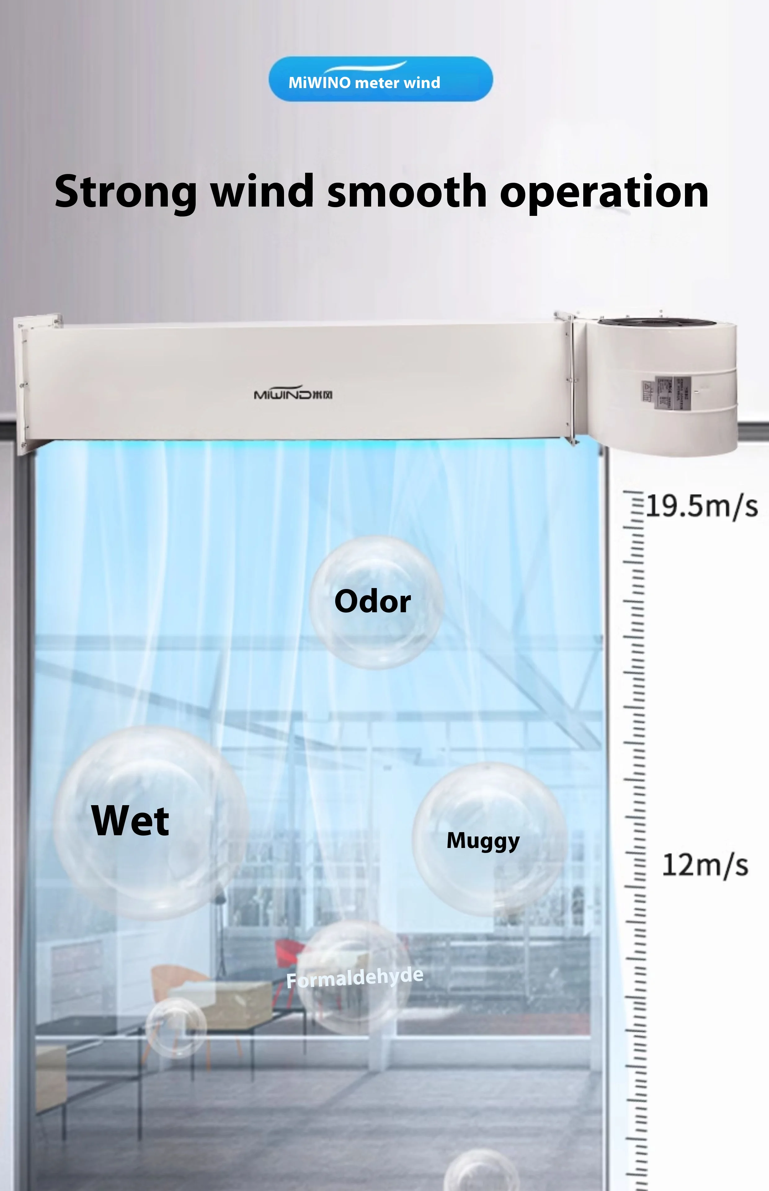 Commercial Centrifugal Air Curtain Machine 1.35m/2m Stainless Steel ...