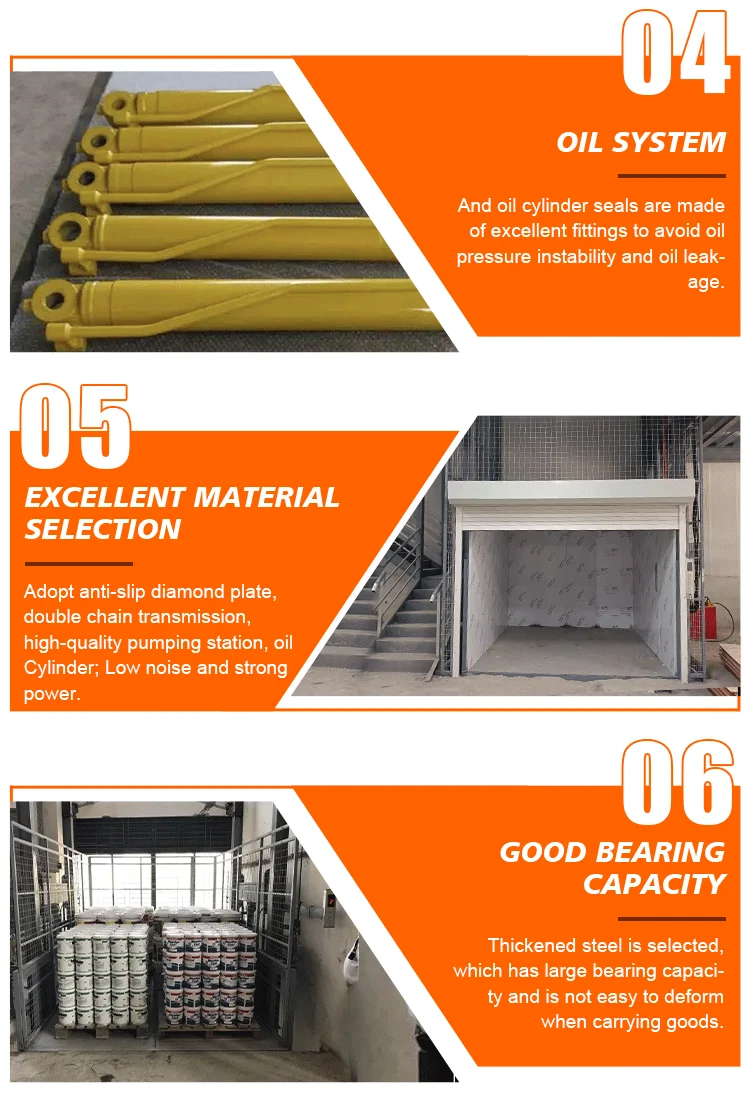 Home Lift Indoor Small Elevators Hydraulic Goods Lift Table