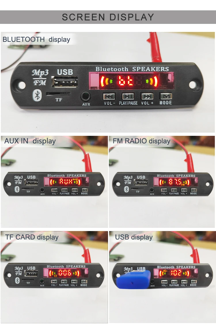 Xlx1016t Placa Amplificadora Trolley Bluetooth Module Bluetooth Mp3 ...