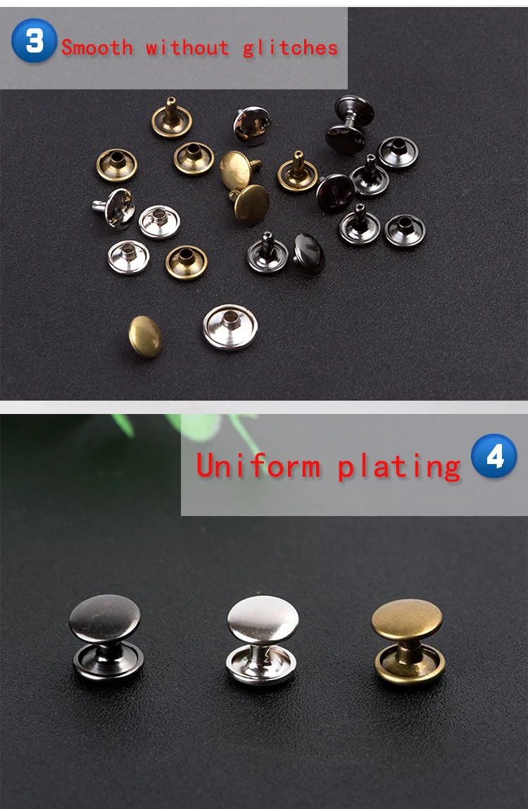 9mm Metal Double Side Rivets Of Metal Punk Rock Style Diy Bag Shoes ...