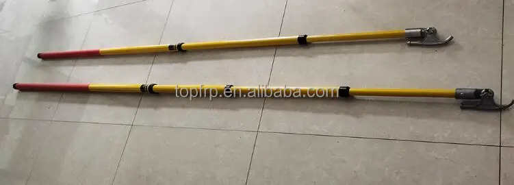 High Voltage Fiberglass Telescopic Hot Stick Insulated Operation Rod