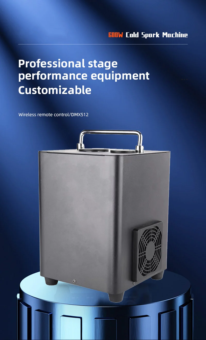 600w Cold Spark Equipment Remote Wireless Controller Mini Dmx Sparkler ...