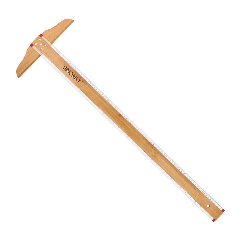 SINOART custom Bamboo acrylic plastic drawing t square ruler 18" 24" 36 ...