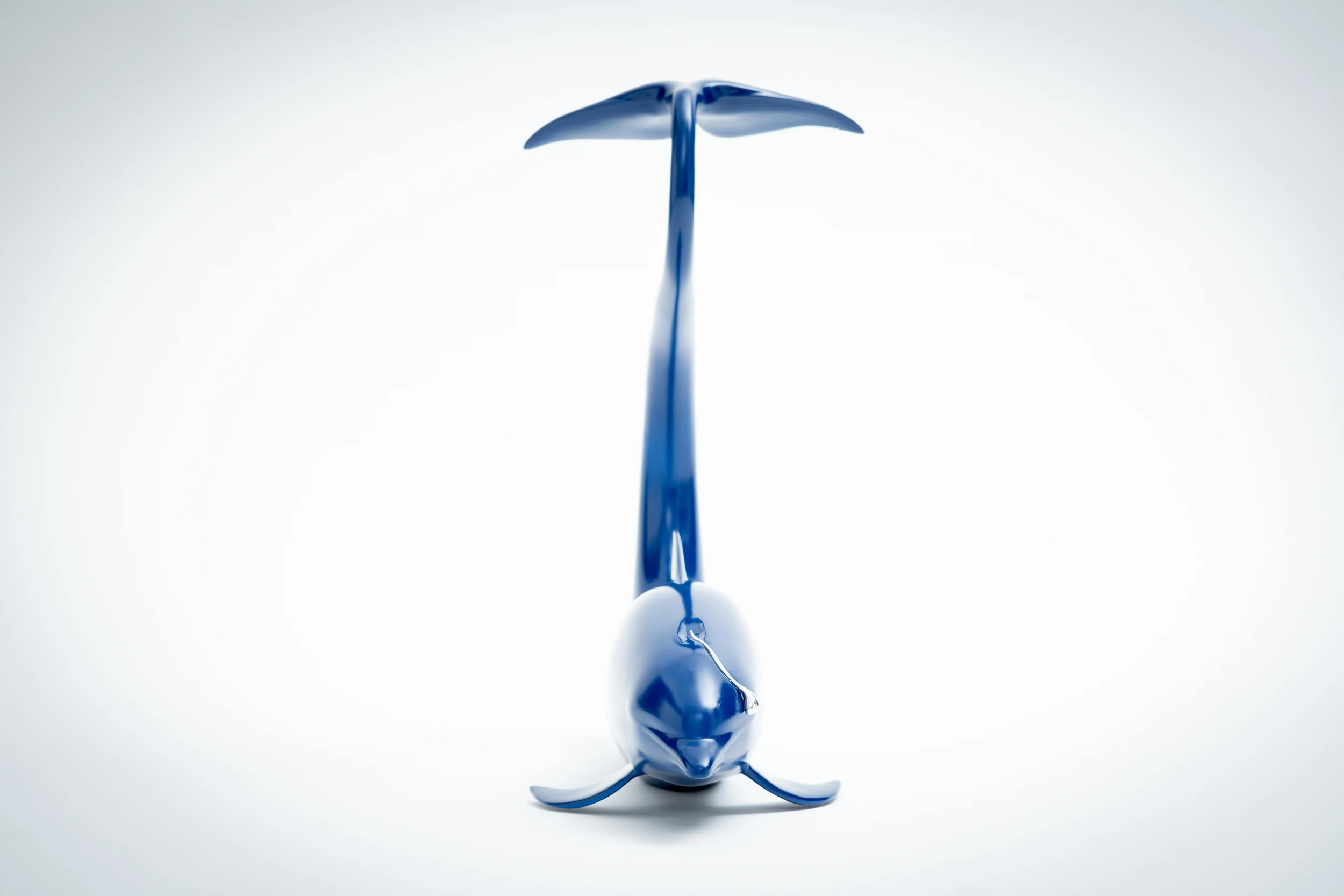 Luxury Contemporary Irregular Blue Dolphin Fiberglass Metal Handicraft ...