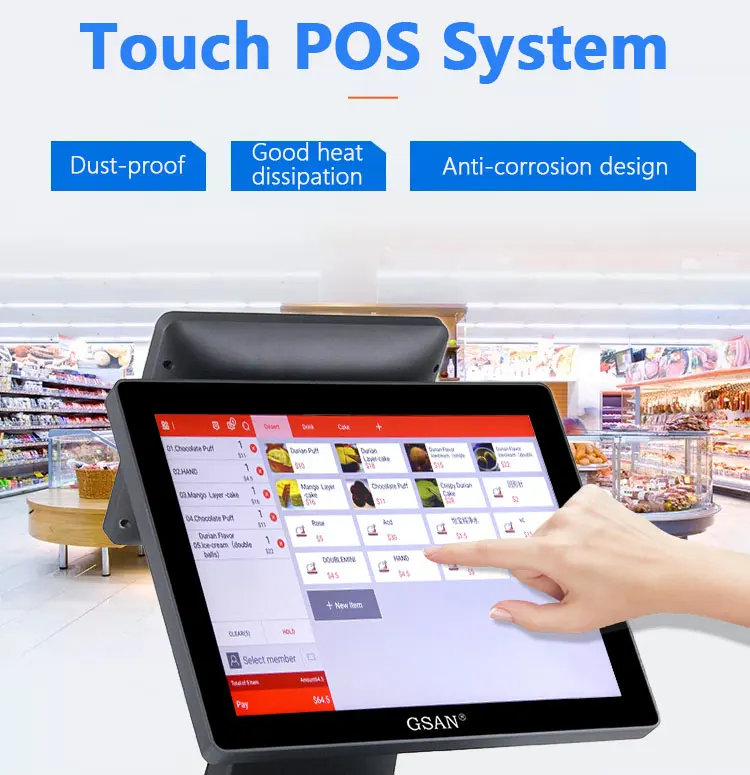 Pos Cashier Machine Pos Terminal Cash Register All In One Touch Pos ...