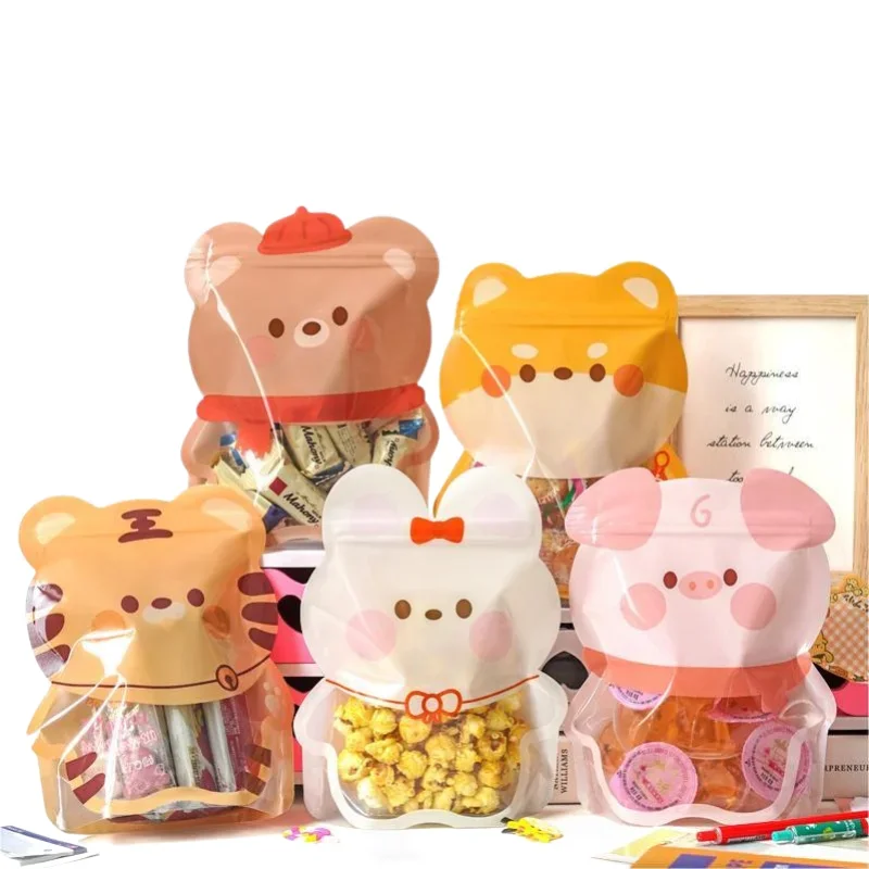 Media Packaging Die Cut Animal Shaped Stand Up Pouch Packaging Mylar Bag With Ziplock - Buy ...