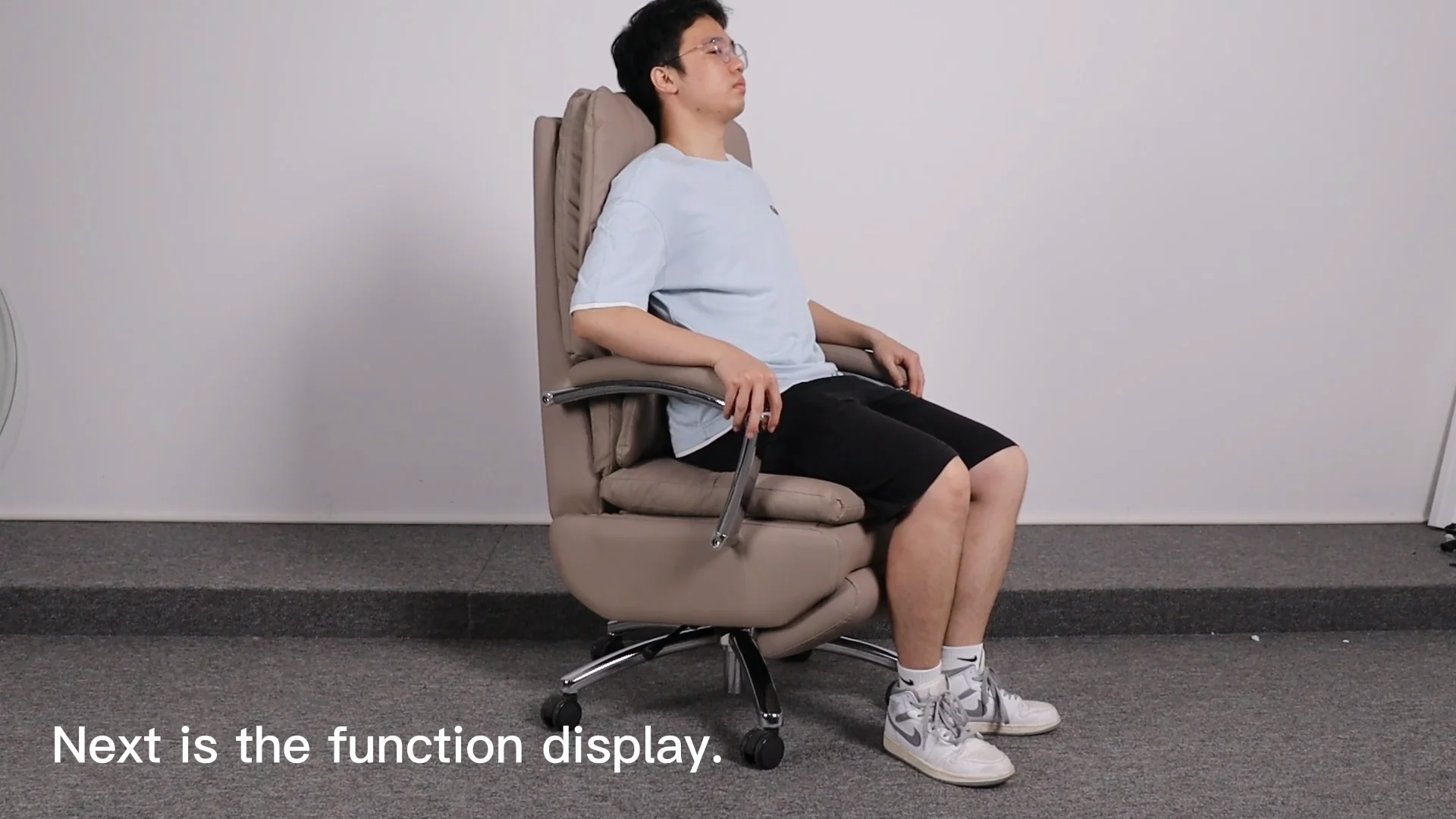Home Office Electric Swivel Lift Recliner Boss Chair Modern Leather ...