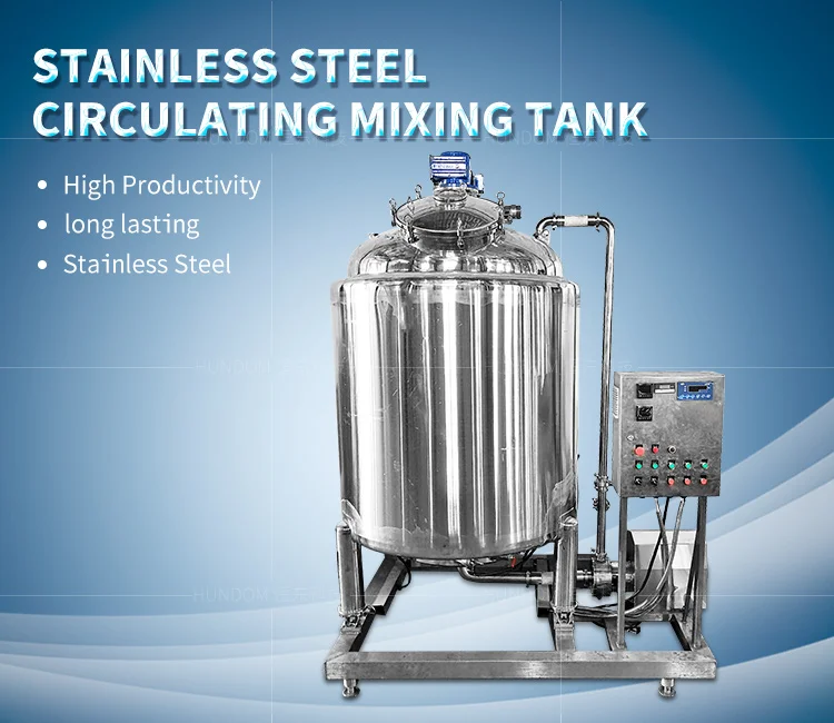 1000L Stainless Steel Vacuum Emulsifying Mixing Tank With High Shear ...