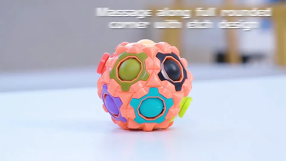Rainbow Puzzle Ball,Magic Color Ball Puzzle Cube Fidget Balls,Brain ...