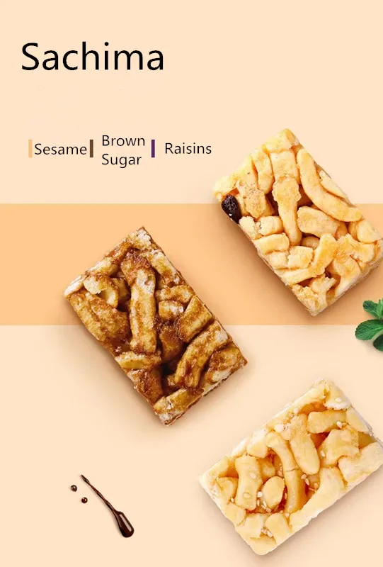 Chinese Sachima - Sweet Casual Snacks with Sesame Flavour