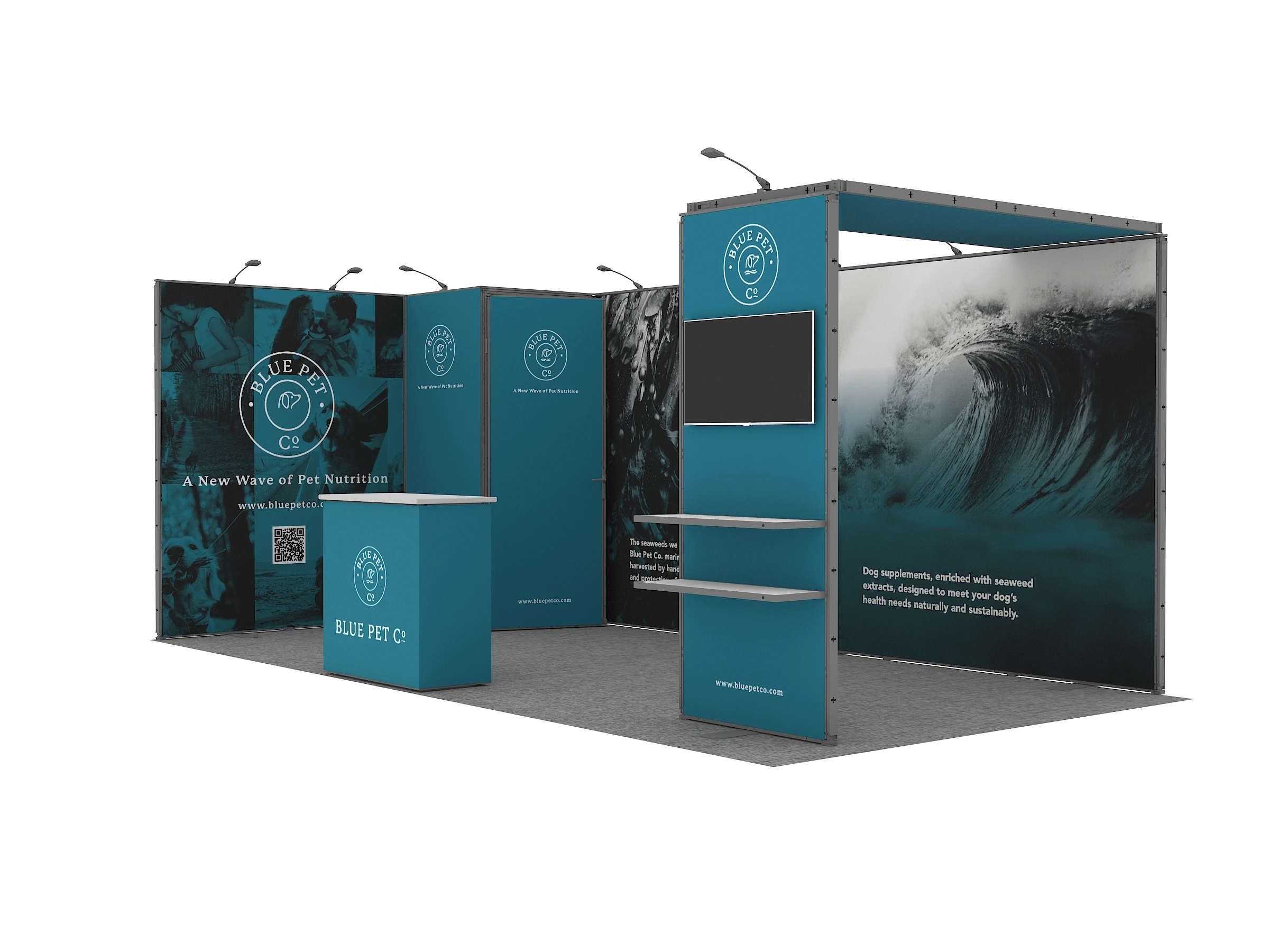 3x6 Aluminum Modern Modular Event Trade Show Booth Expo Display ...