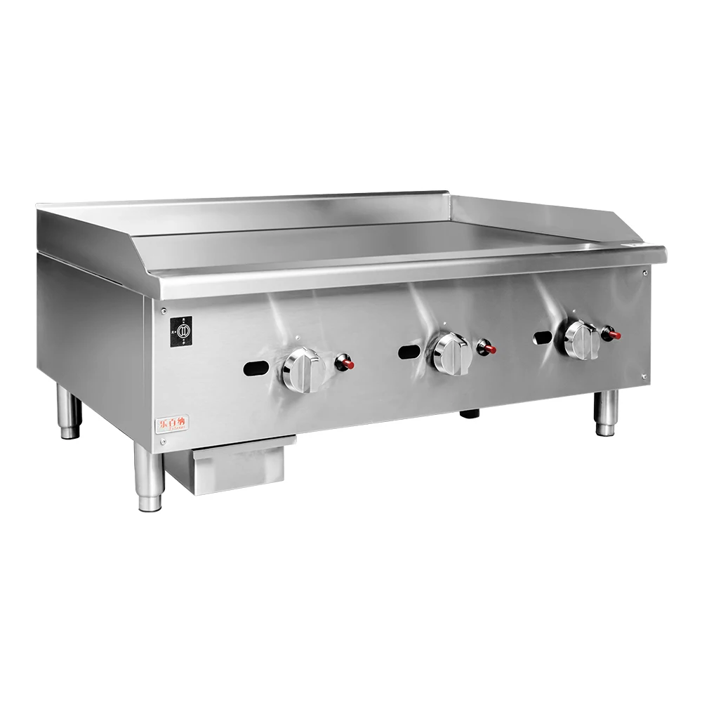 36 Inch Countertop Commercial Gas Hamburger Pancake Griddle Commercial ...
