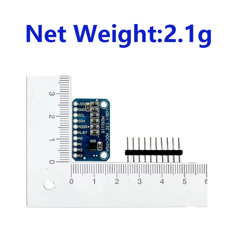 4 Channel 16 Bit I2c Adc Board Module Ads1115 Pro Gain Amplifier Module ...