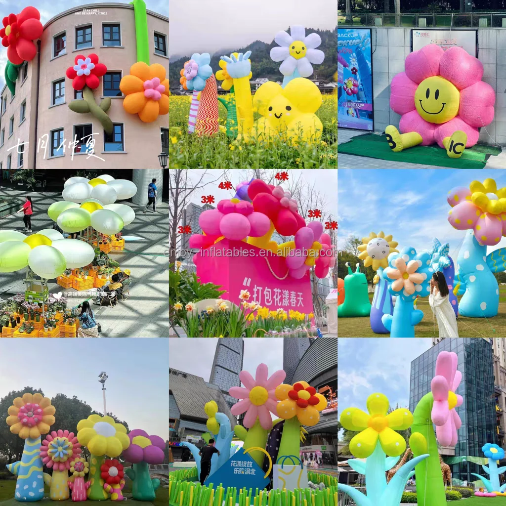 20ft High Giant Plant Inflatable Beautiful Flower For Outdoor ...