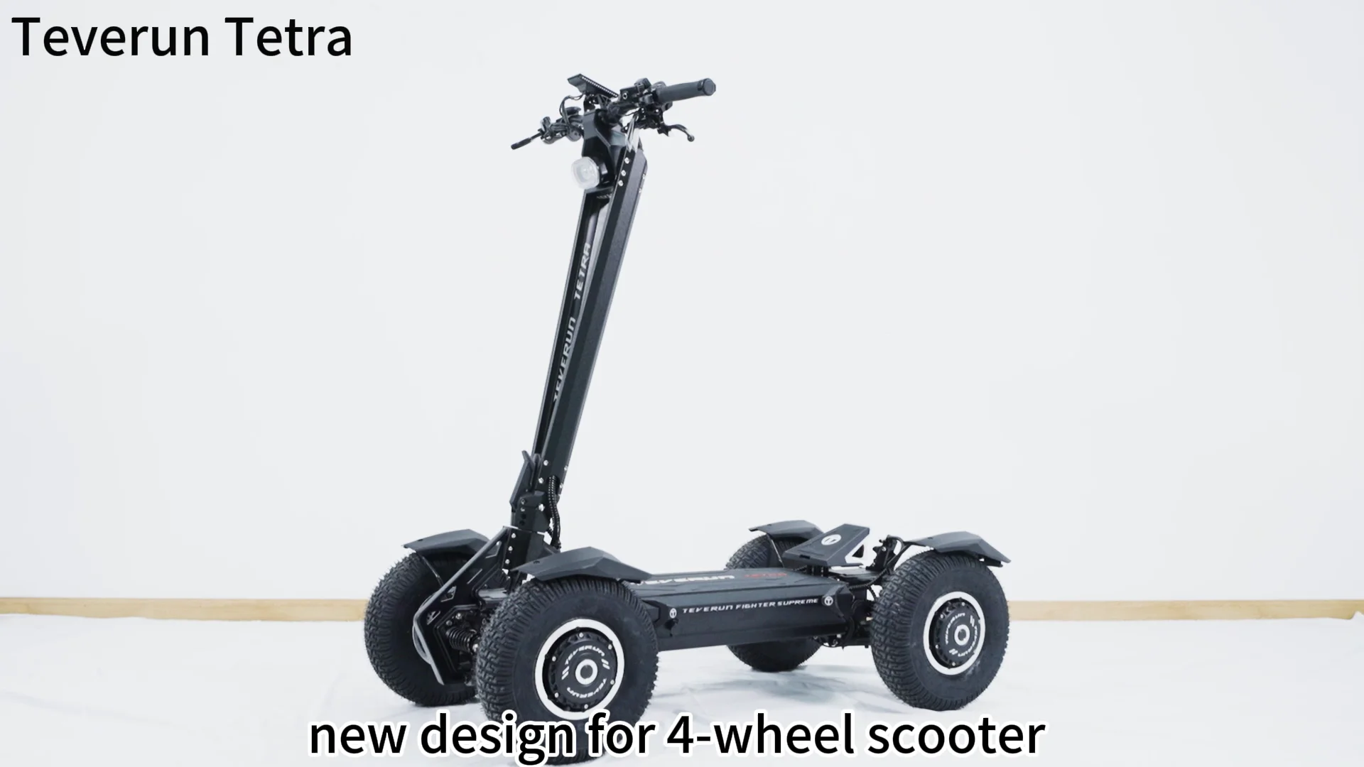 Teveruntetra Electric Scooter Four Wheel Portable Vehicle 13inch Off ...