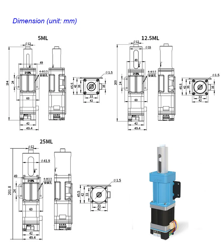 High Precision Motorized Syringe Pump for Laboratory Use