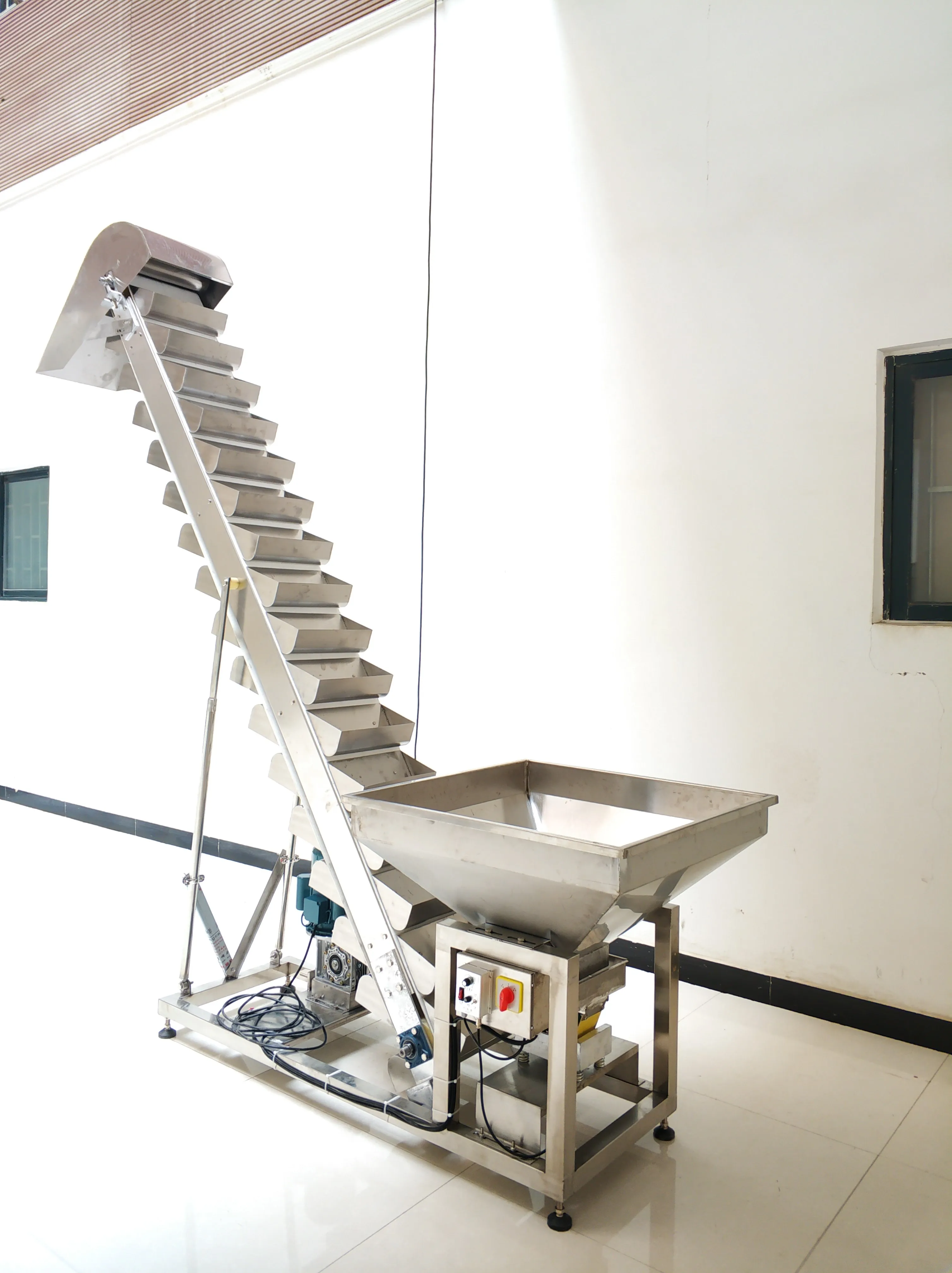 Stainless Steel Vertical Inclined Lift Hopper Bucket Elevator for ...