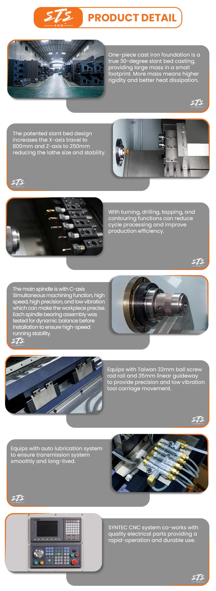 Syntec Compact Construction Chinese Brand Tm52 Chinese Brand Watch Cnc ...