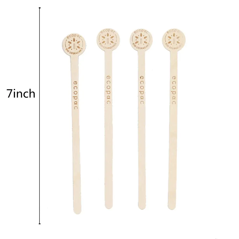 Bambus Eco-friendly Vending Mini Wood Espresso Stick Mixer Drink Stir ...