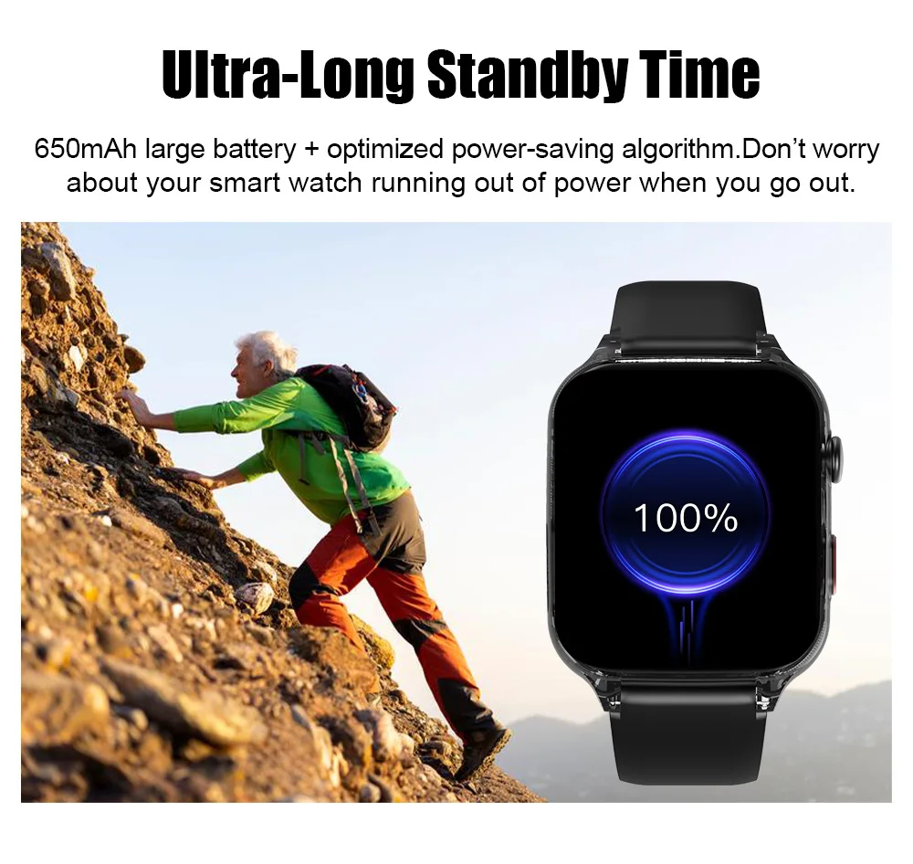 Vl13 Ecg Ppg Blood Oxygen Smart Watch Sim Card Gps Track Ecg Heart Rate ...