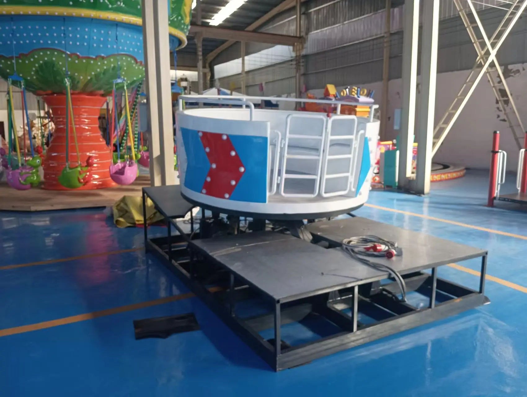 8-seater Disco Turntable With Guardrail For Playgrou For Amusement ...