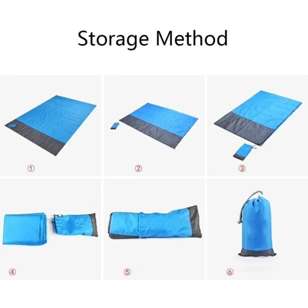 Outdoor Portable Sand Free Foldable Waterproof Camping Beach Mat Custom ...