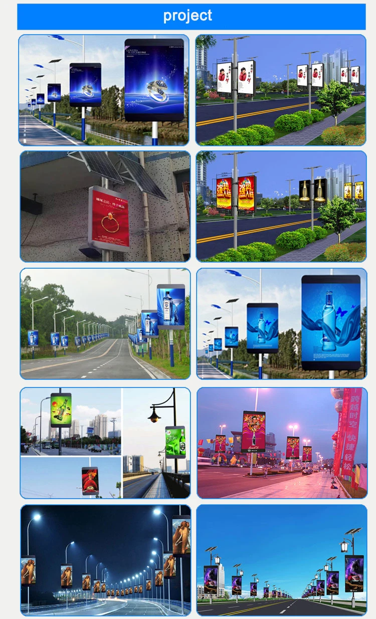 Manufacturer Wholesale Street Pole Led Screen Street Pole Advertising ...