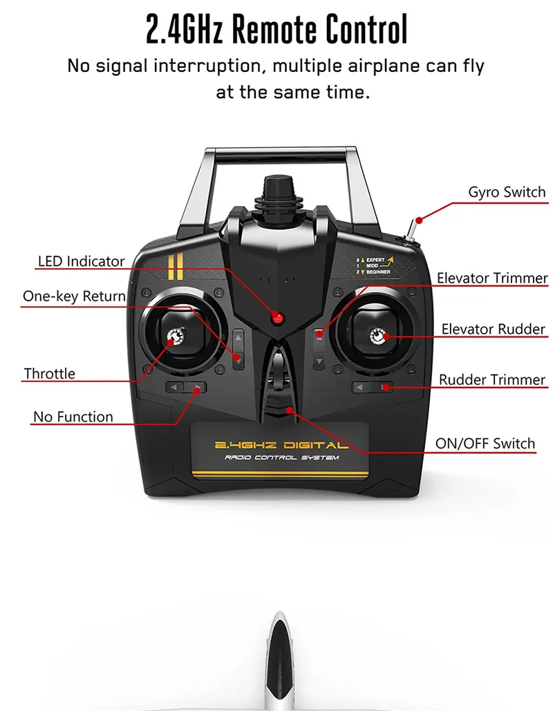 Volantex Ranger 600 761-2 Gyro EPP Foam RC Plane Toy