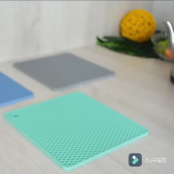 Heat Resistant Silicone Mat Pot Holder Nonstick Cooker Protection Heat ...